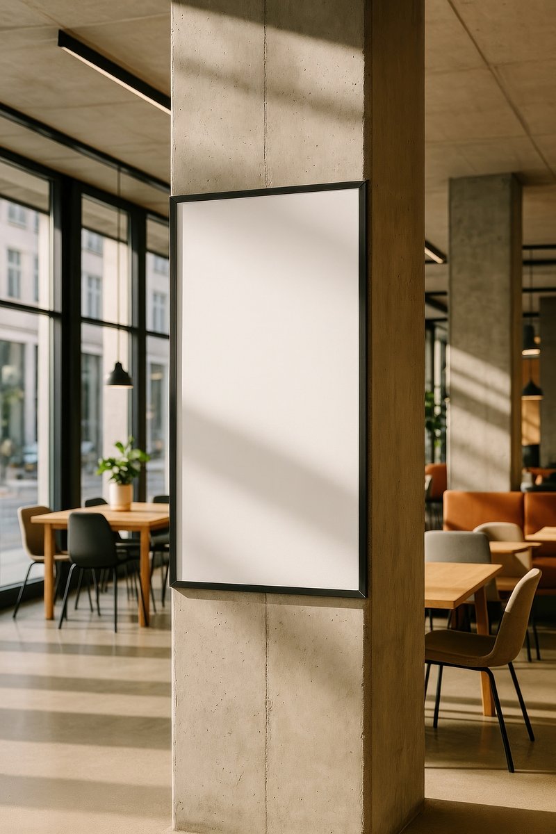 Cafe+poster Mockup Wooden Frame Images | Free Photos, PNG Stickers ...