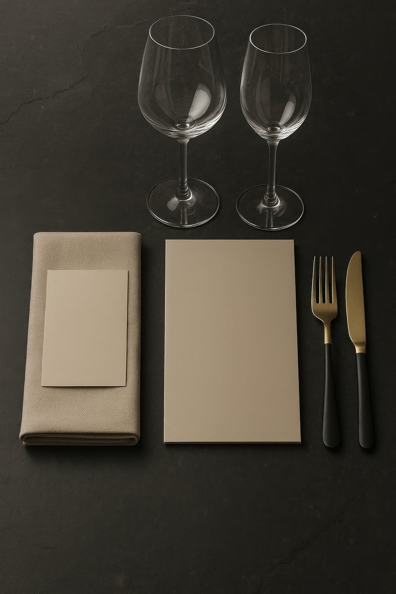 Napkin+folding Logo Minimalist Mockup Table Images | Free Photos, PNG ...