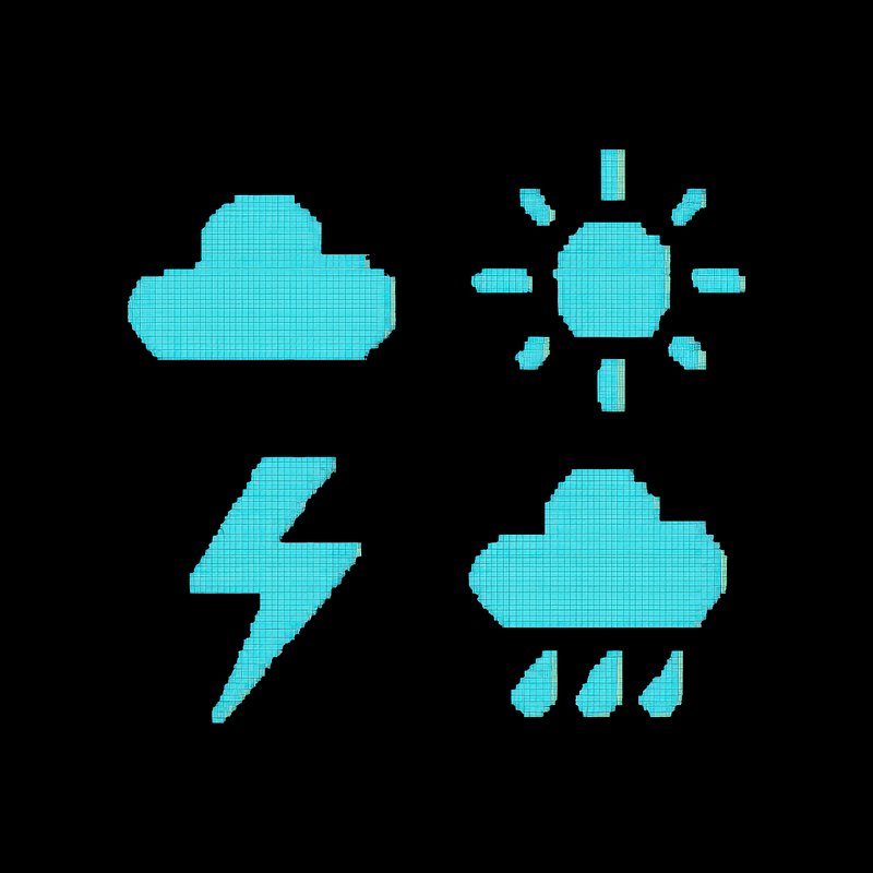 Pixel Rain Cloud Images | Free Photos, PNG Stickers, Wallpapers ...