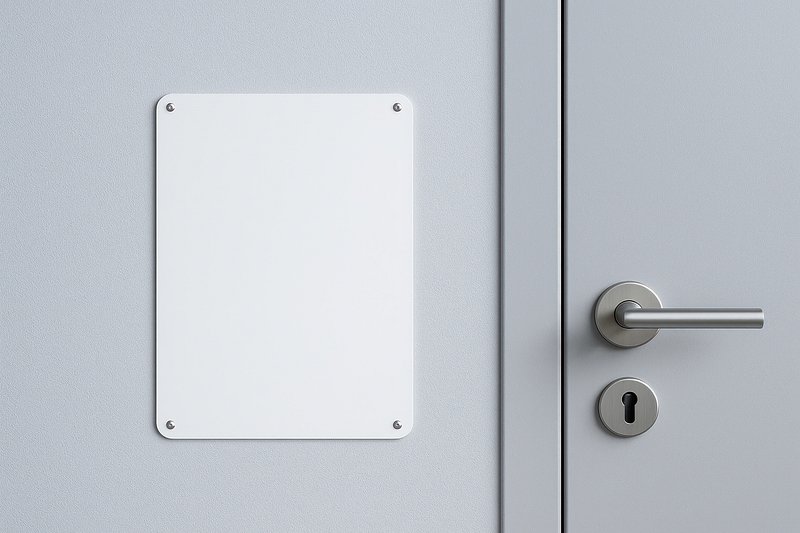 Mockup+door Design Sign Light White Images | Free Photos, PNG Stickers ...