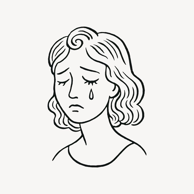 Woman Crying Drawing Face Images | Free Photos, PNG Stickers ...