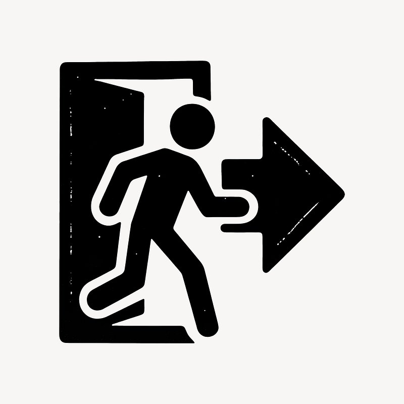 Exit Arrow Black JPG Images | Free Photos, PNG Stickers, Wallpapers ...