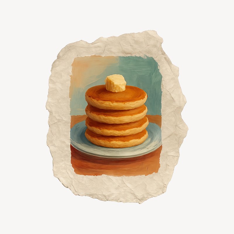 Pancakes With Butter Paper Images | Free Photos, PNG Stickers ...