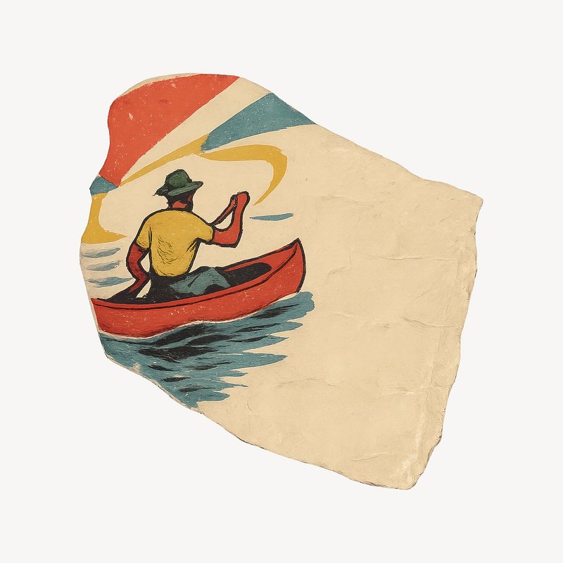 Vintage Canoeing Canoe Images | Free Photos, PNG Stickers, Wallpapers ...