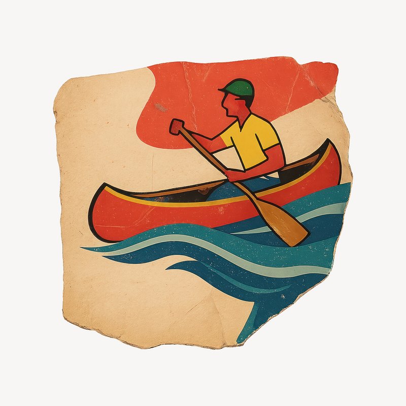 Vintage Canoeing Background Images | Free Photos, PNG Stickers ...