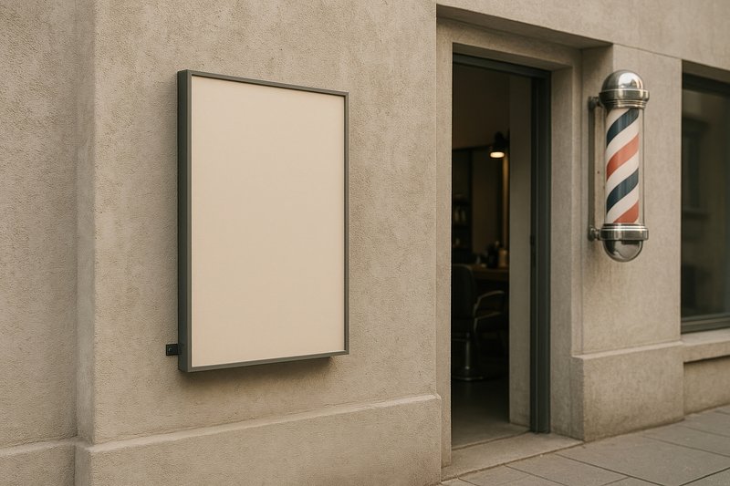 Barber+shop+sign Mockup Images | Free Photos, PNG Stickers, Wallpapers ...