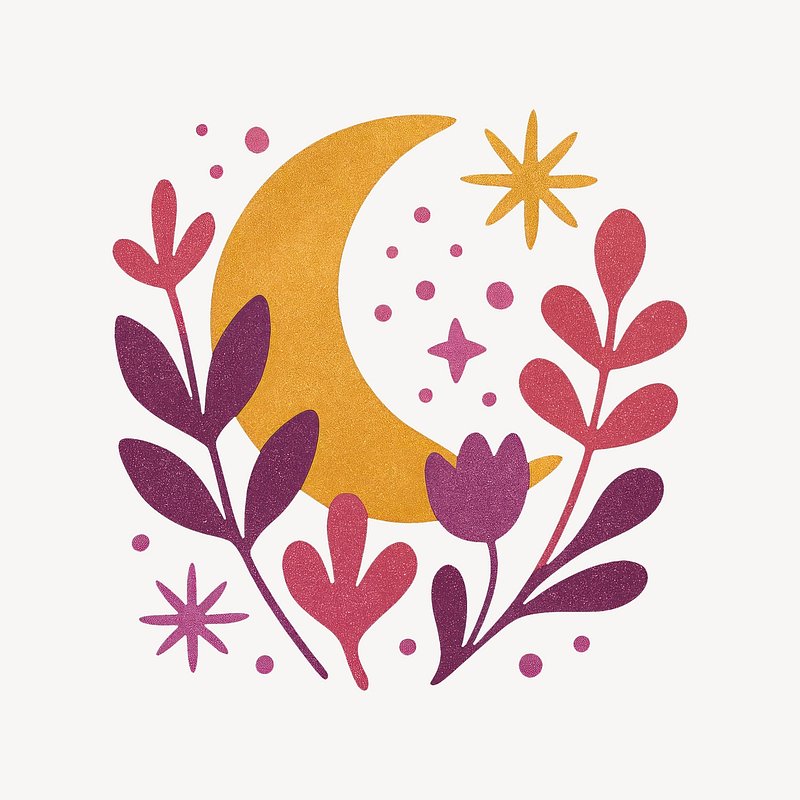 Moon Flower Design Images | Free Photos, PNG Stickers, Wallpapers ...