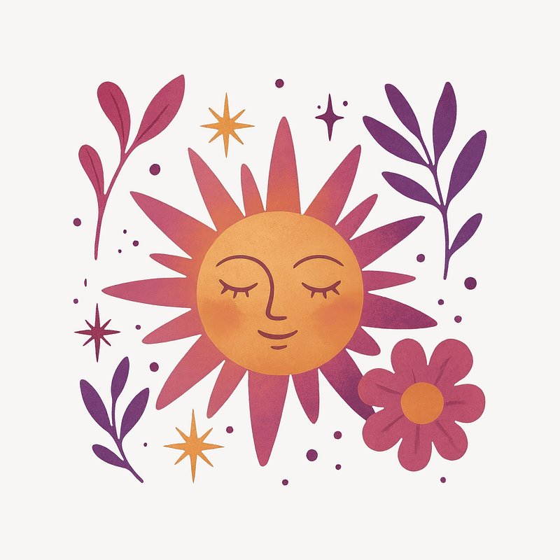 Purple Sun Illustration Images | Free Photos, PNG Stickers, Wallpapers ...