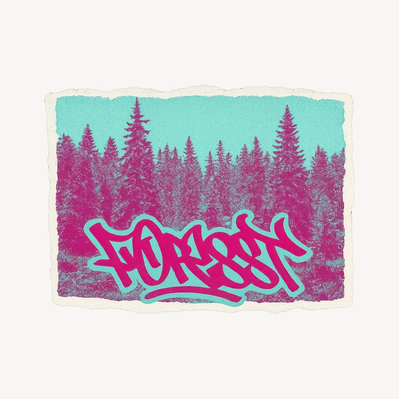 Forest+tree+sticker Art Images | Free Photos, PNG Stickers, Wallpapers ...