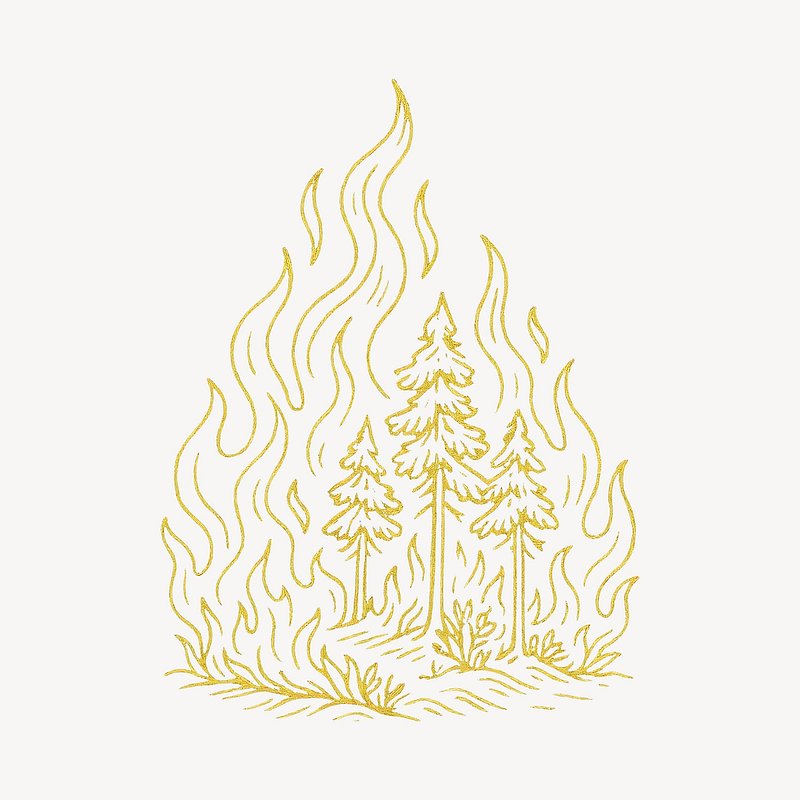 PNG Fire Overlay Background Gold Images | Free Photos, PNG Stickers ...