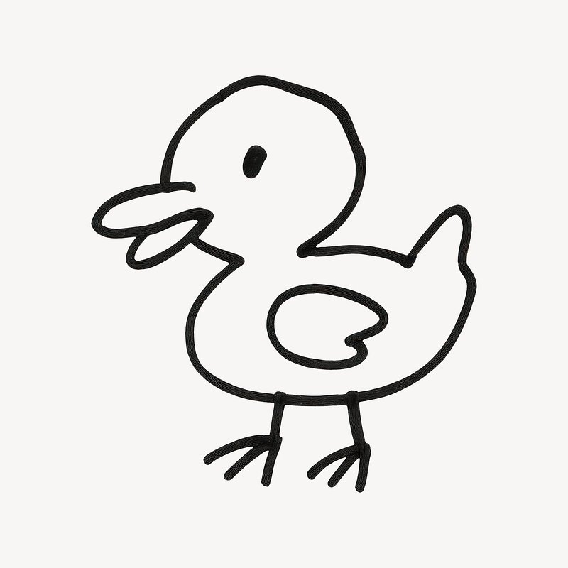 Sketched Duck Drawing Images | Free Photos, PNG Stickers, Wallpapers ...