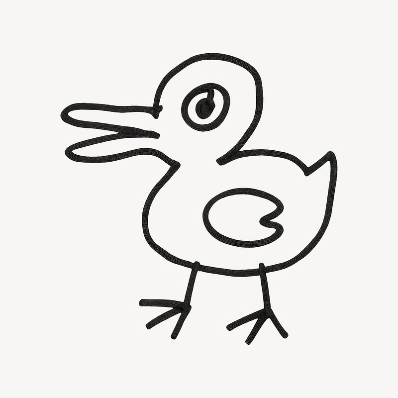 Sketched Duck Drawing Images | Free Photos, PNG Stickers, Wallpapers ...