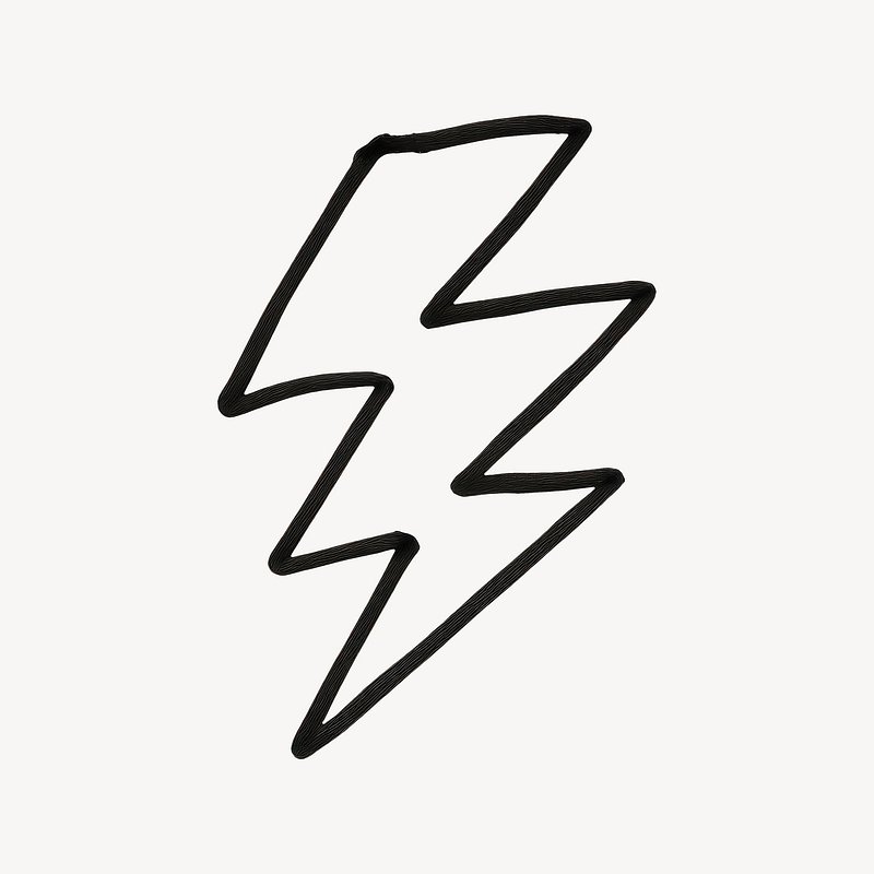 Electricity Drawing Lightning Design Images | Free Photos, PNG Stickers ...