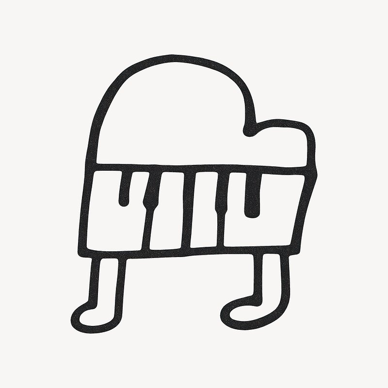 Music Instruments Black And White Drawing Images | Free Photos, PNG ...