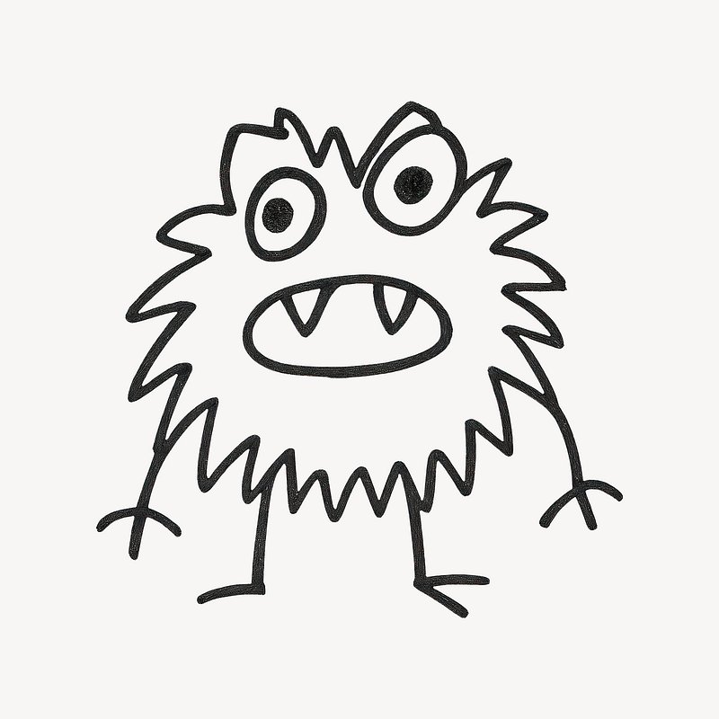 Cartoon Drawings Design Black Art Style Images | Free Photos, PNG ...