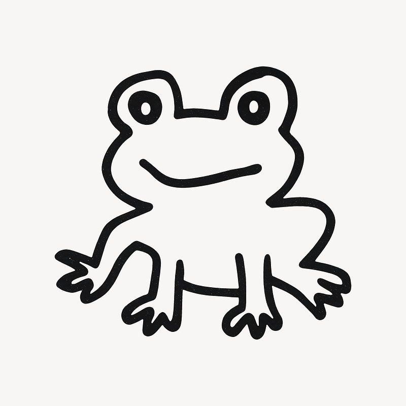 Frog Black And White Drawing Design Art Images | Free Photos, PNG ...