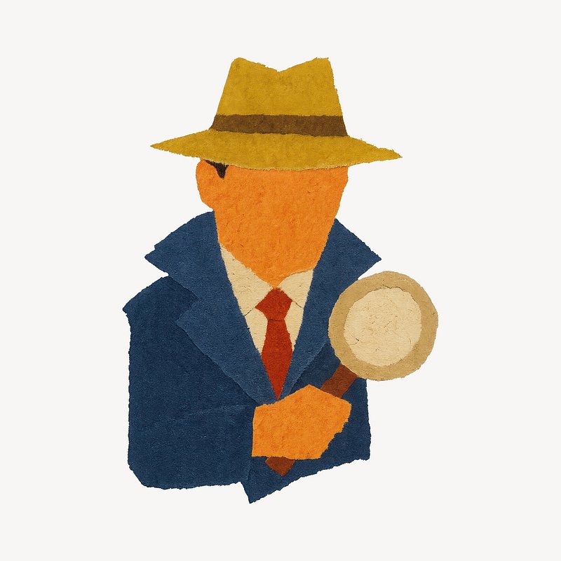 Retro Mystery Shadow Style PNG Paper Images | Free Photos, PNG Stickers ...