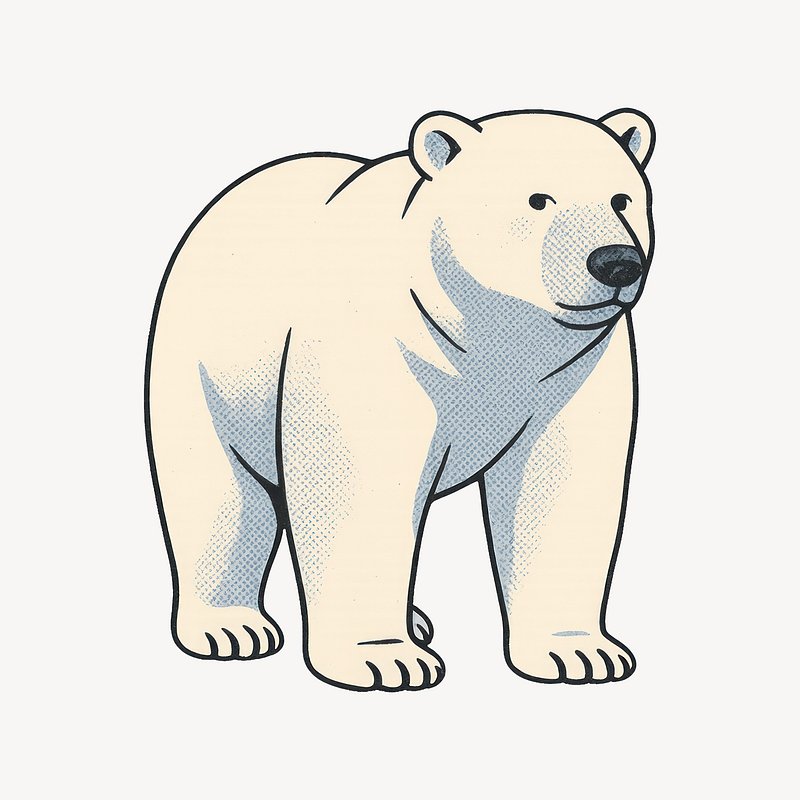 Polar Bear Character Illustration Images | Free Photos, PNG Stickers ...