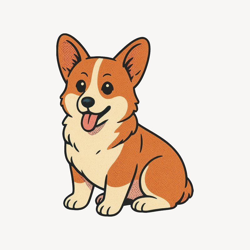 Cartoon Corgi Shadow Images | Free Photos, PNG Stickers, Wallpapers ...