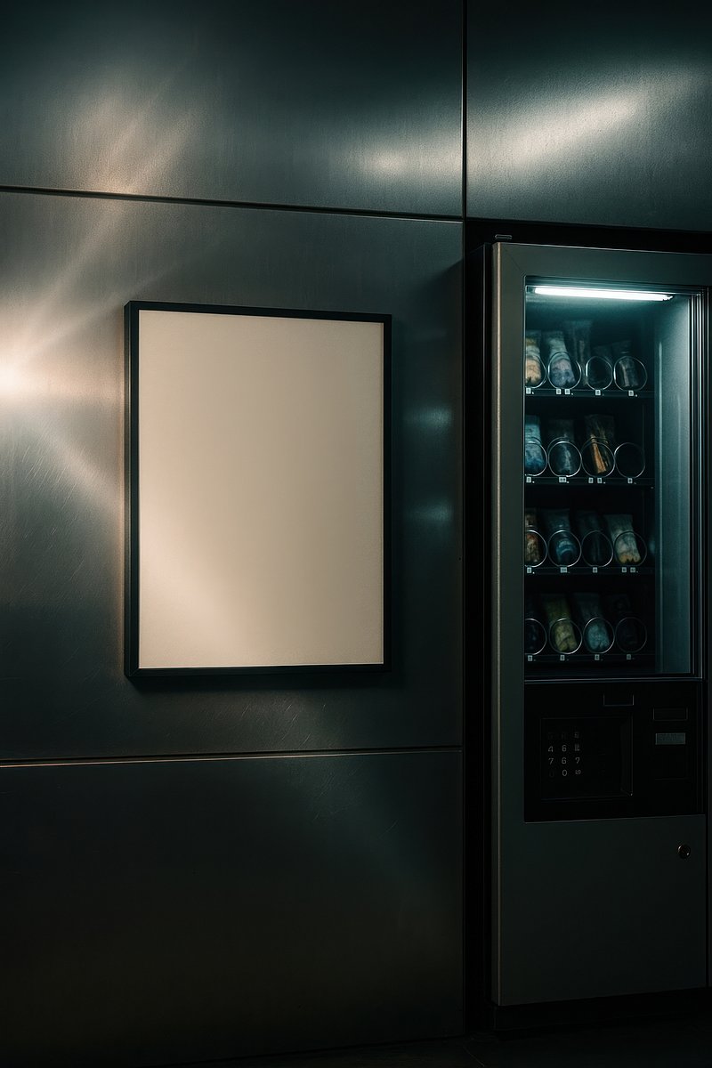 Modern vending machine blank poster | Free Photo - rawpixel