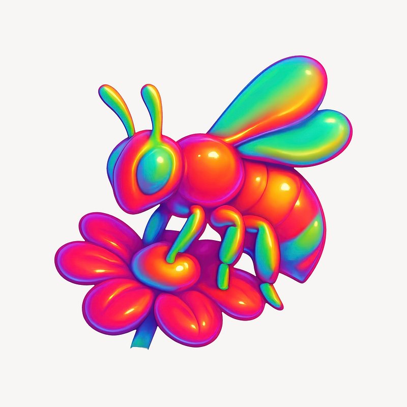 Pink Bee PNG Images | Free Photos, PNG Stickers, Wallpapers ...