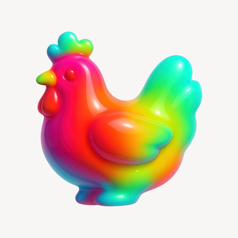 Neon+chicken Cartoon Images | Free Photos, PNG Stickers, Wallpapers ...