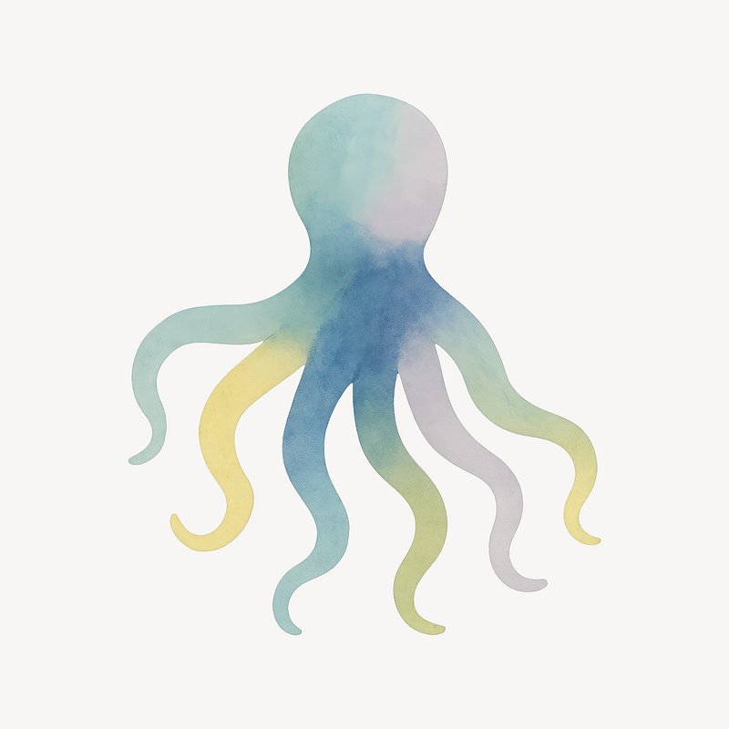 Octopus+coloring Ocean Images | Free Photos, PNG Stickers, Wallpapers ...