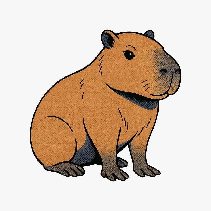 Capybara Cartoon Background Images | Free Photos, PNG Stickers ...