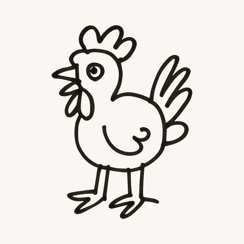 Chicken+doodles Animal Images | Free Photos, PNG Stickers, Wallpapers ...