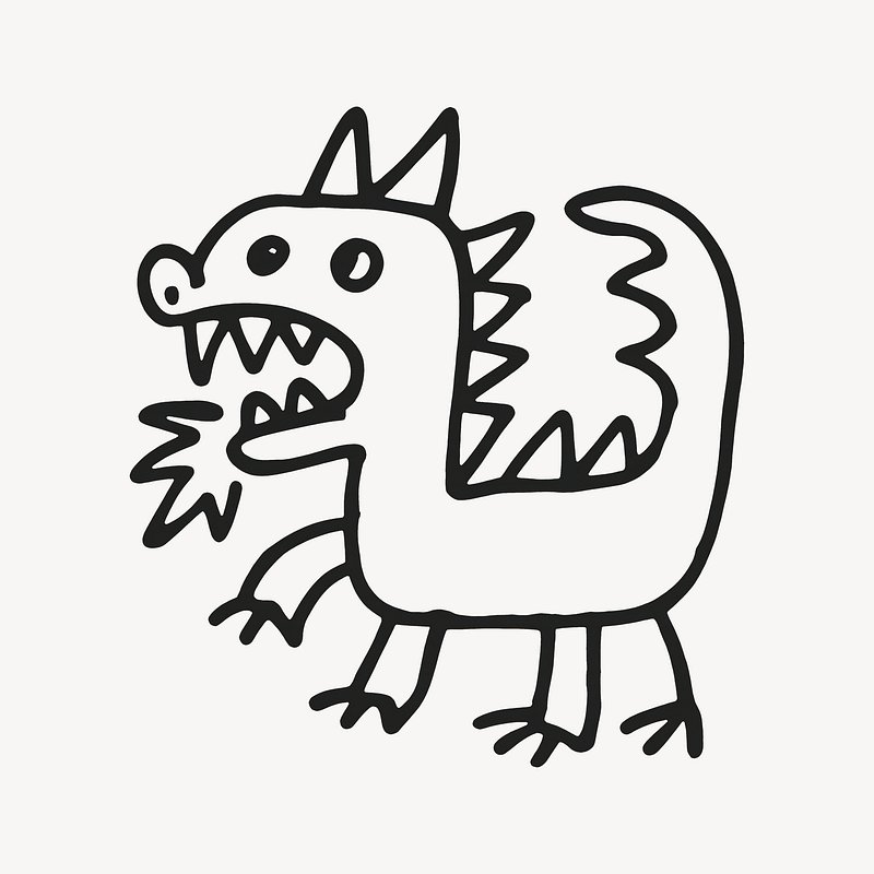 Dragon Black And White Chinese Transparent Images | Free Photos, PNG ...