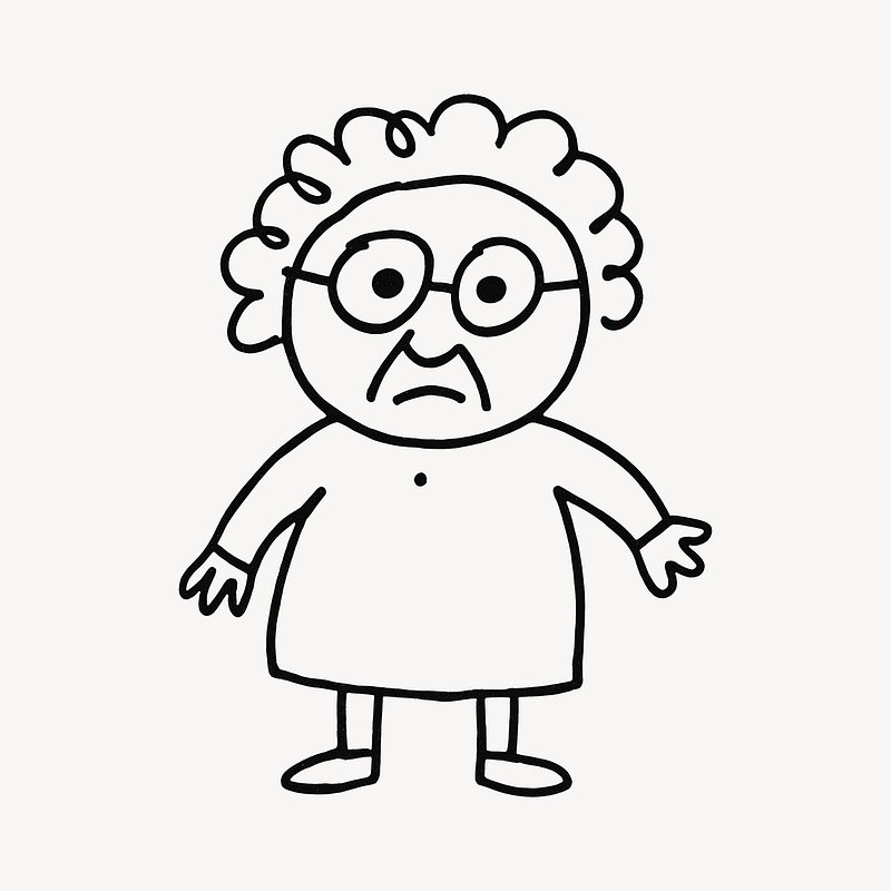 Elderly+woman+cartoon+characters Art Images | Free Photos, PNG Stickers ...