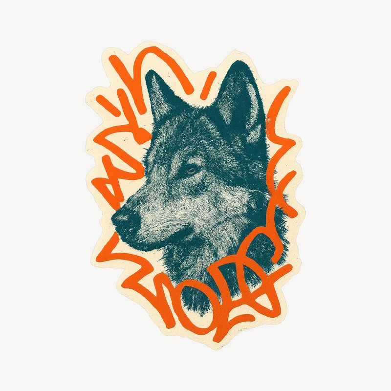 Wolf+sticker Paper Images | Free Photos, PNG Stickers, Wallpapers ...