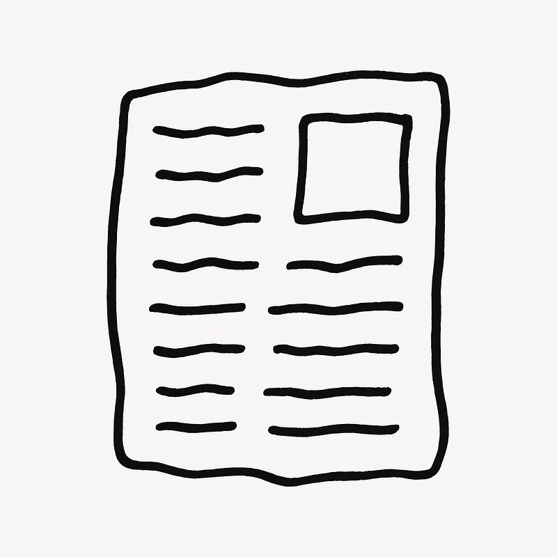 Drawing+of+newspaper Black Art Paper Images | Free Photos, PNG Stickers ...