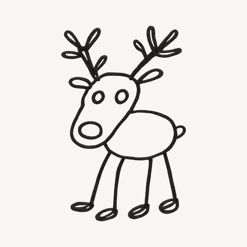 Cartoon+reindeers Animal Shadow Images | Free Photos, PNG Stickers ...