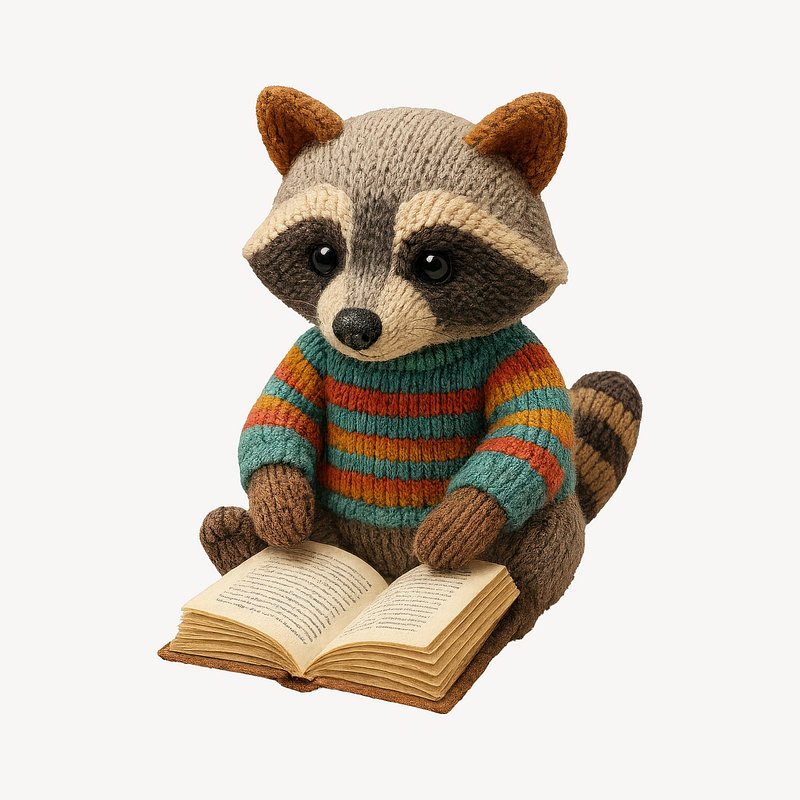 Cute Raccoon Book Transparent Images | Free Photos, PNG Stickers ...