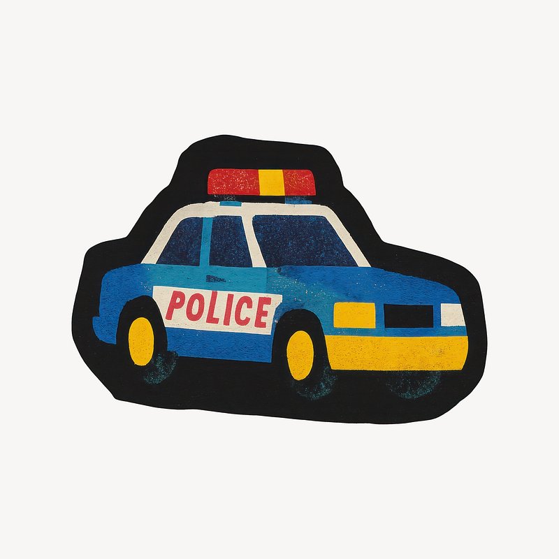 Cartoon+cop+car Black Images | Free Photos, PNG Stickers, Wallpapers ...