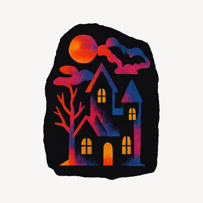 Haunted House Silhouette Black Images | Free Photos, PNG Stickers ...