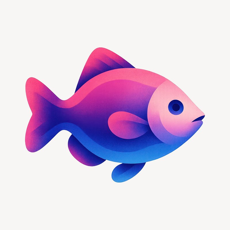 Black And White Fish Drawing Style Images | Free Photos, PNG Stickers ...