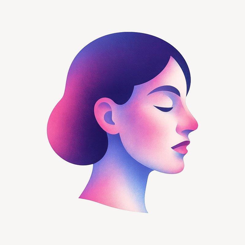 Woman Side Profile Background Minimalist Images | Download Free Design ...