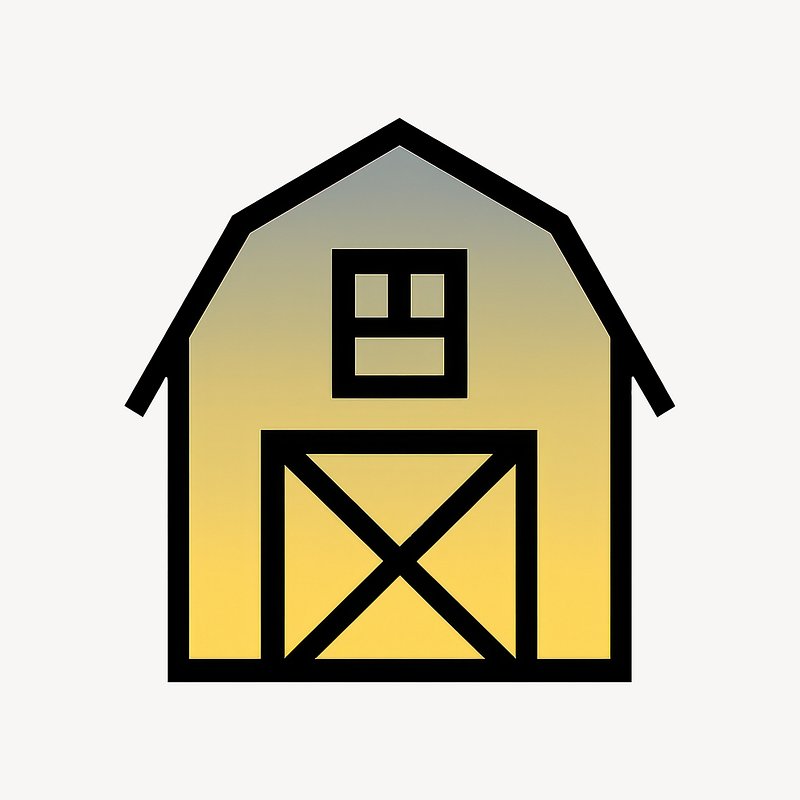 Black And White Barn Illustration Building Images | Free Photos, PNG ...