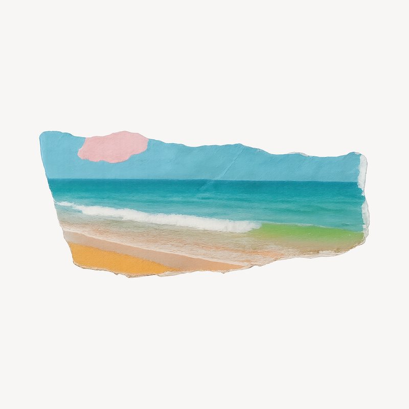 Abstract Beach Ripped Paper Grid Images | Free Photos, PNG Stickers ...