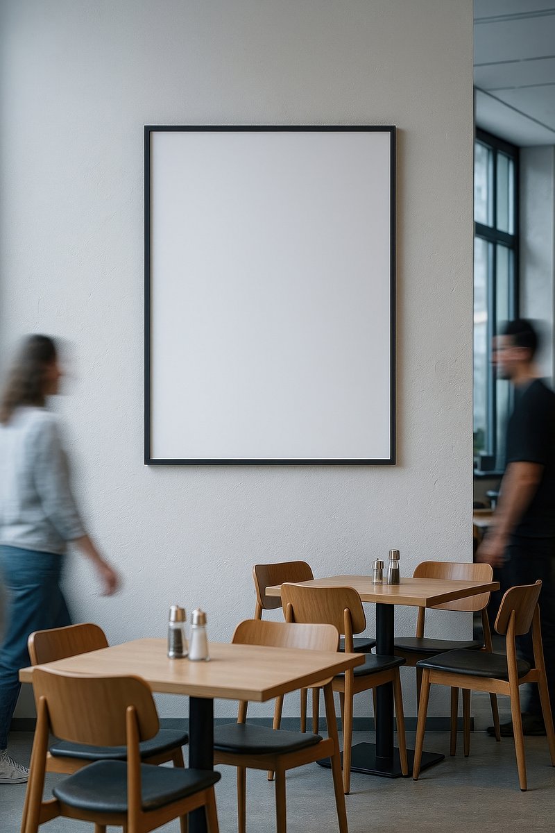 Cafe+poster Mockup Wooden Frame Images | Free Photos, PNG Stickers ...