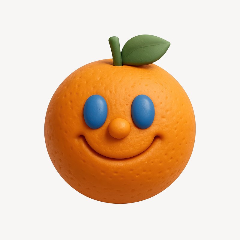 Orange Fruit Background Cartoon Face Images | Free Photos, PNG Stickers ...