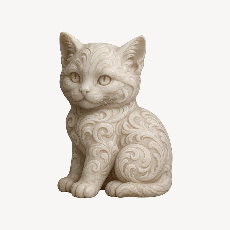 Cat Statue Sculpture Transparent PNG Texture Images | Free Photos, PNG ...