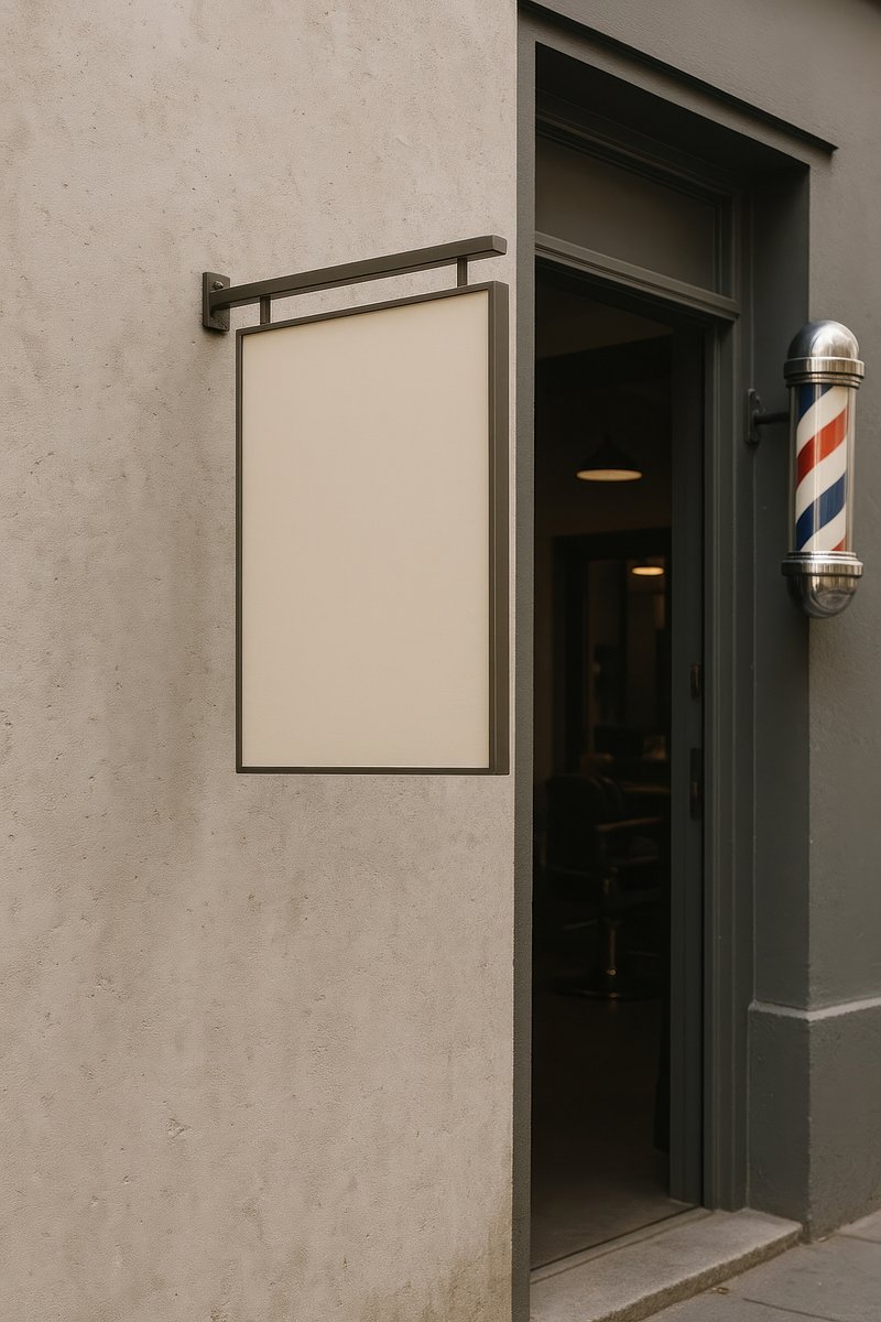 Barber+shop+sign Mockup Images | Free Photos, PNG Stickers, Wallpapers ...