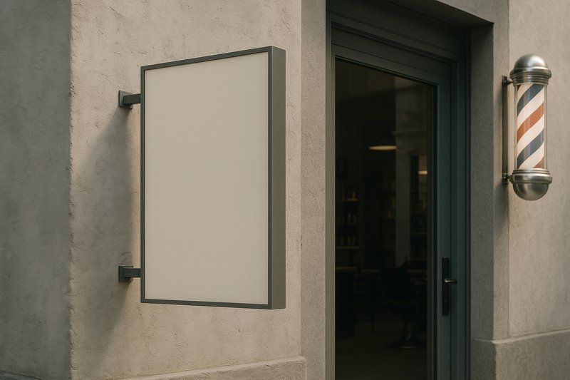 Barber+shop+sign Mockup Images | Free Photos, PNG Stickers, Wallpapers ...