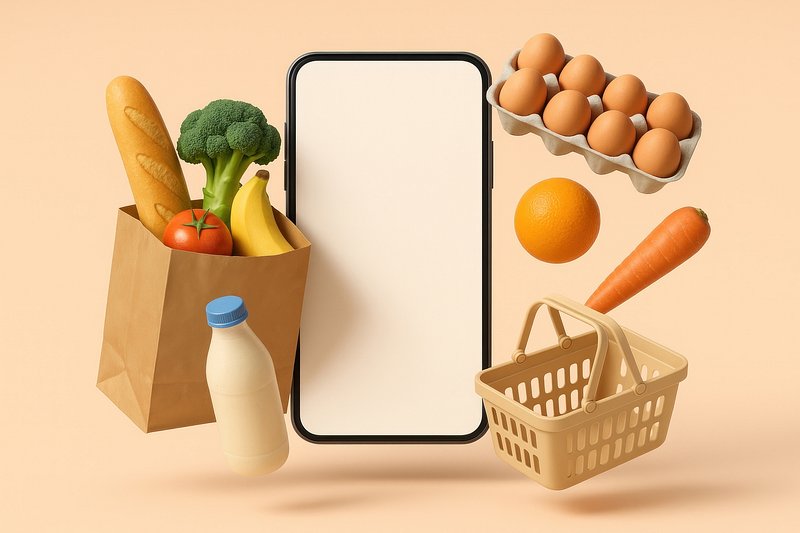Photo+of++groceries Paper Mockup Images | Free Photos, PNG Stickers ...