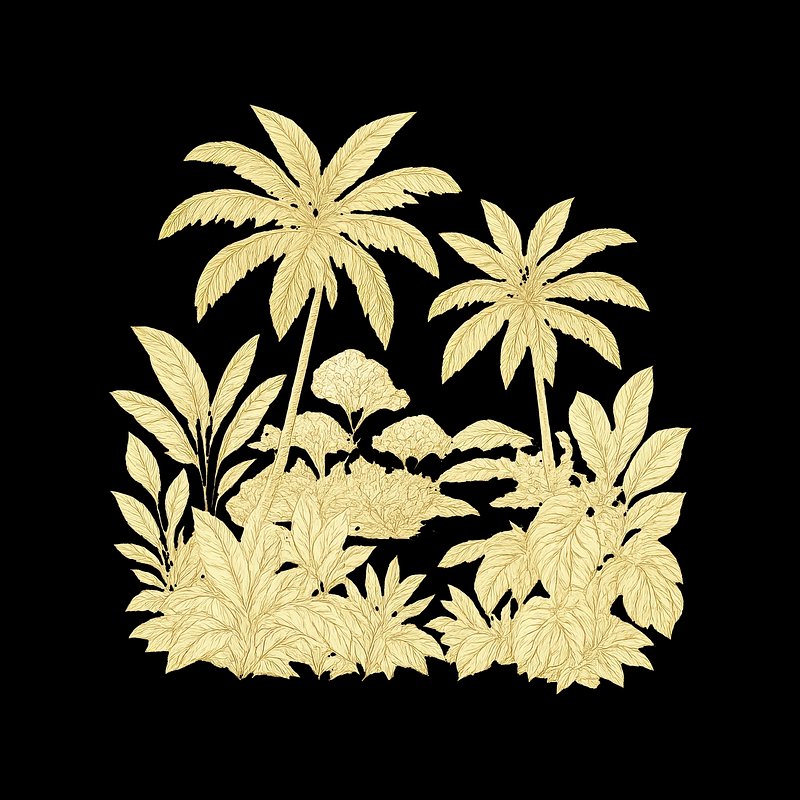 Gold Leaves Palm Tree PNG Images | Free Photos, PNG Stickers ...