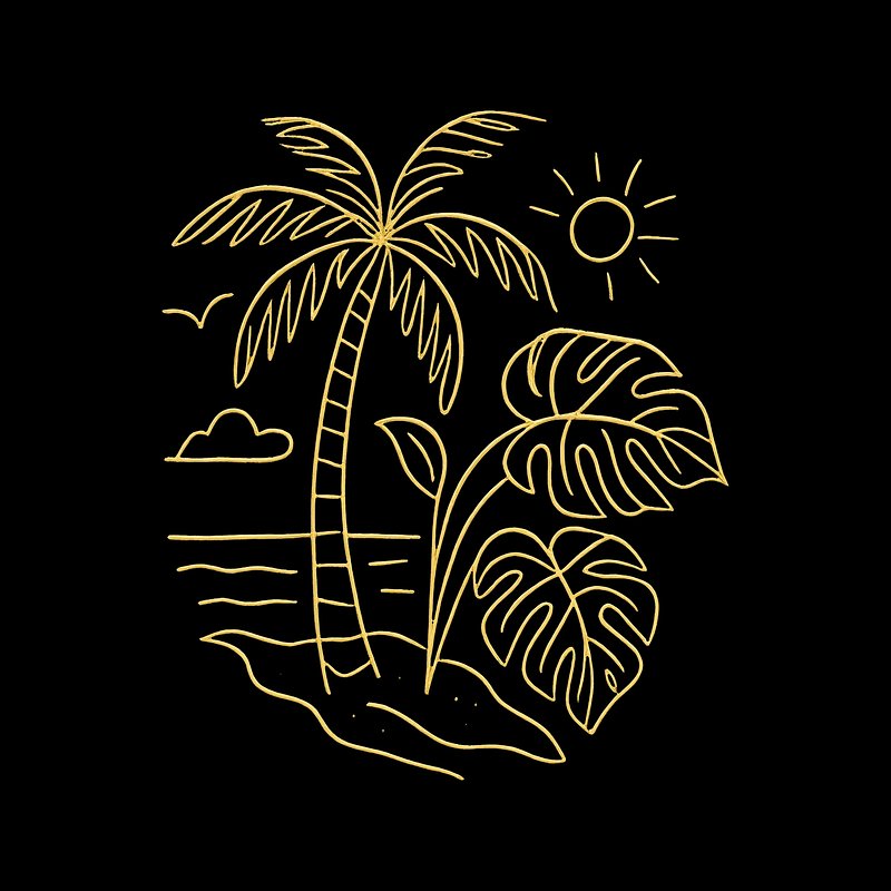 Gold Leaves Palm Tree PNG Images | Free Photos, PNG Stickers ...