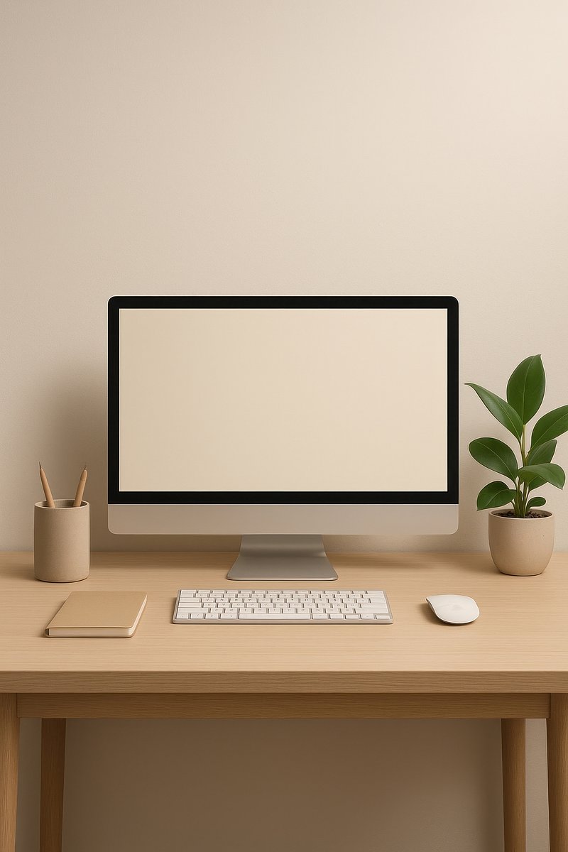 Aesthetic+computer+setup Light Images | Free Photos, PNG Stickers ...